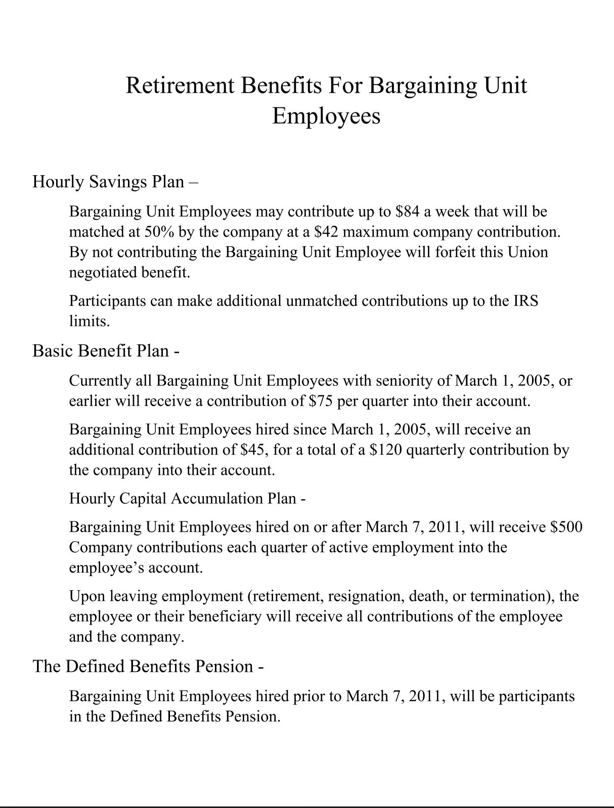 Retiree Info. – Local709.org