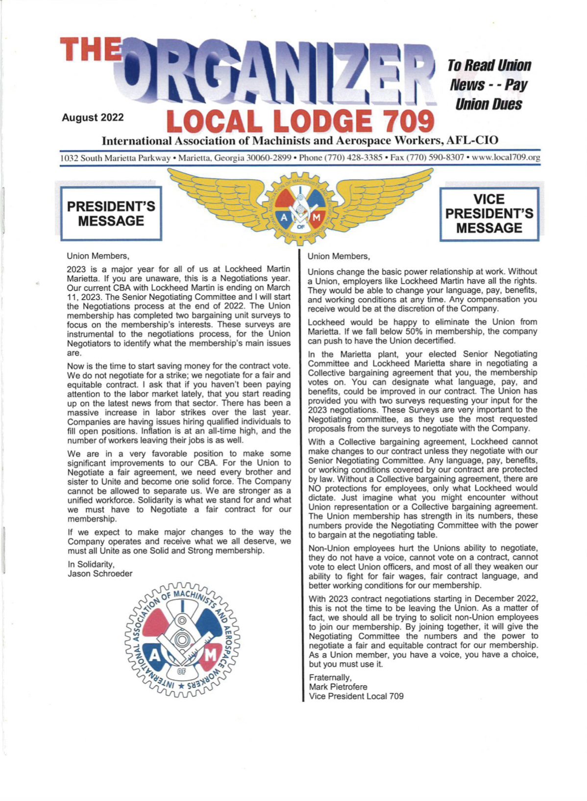 The Organizer – Local709.org